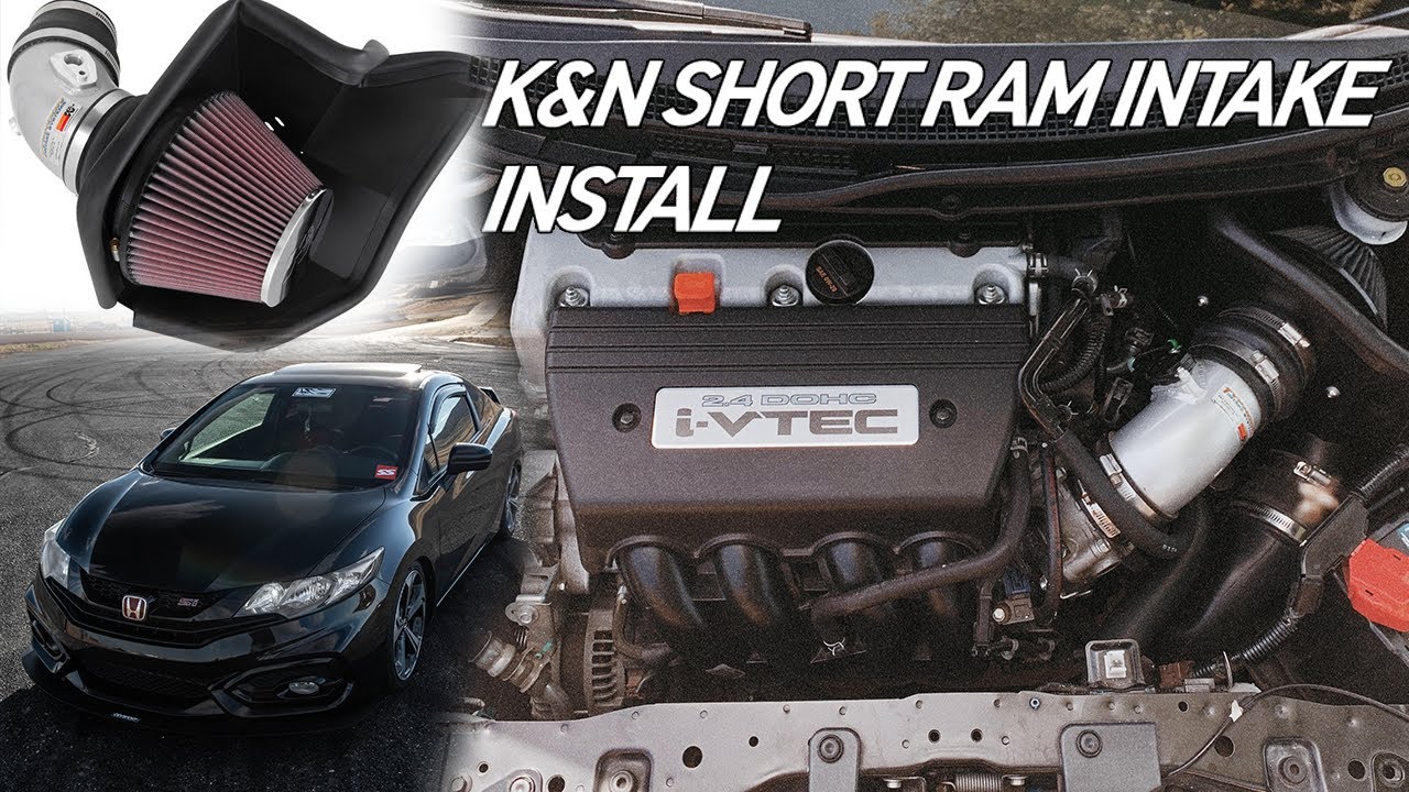 9th Gen Civic K&N SHORT RAM INTAKE Install! - YouTube