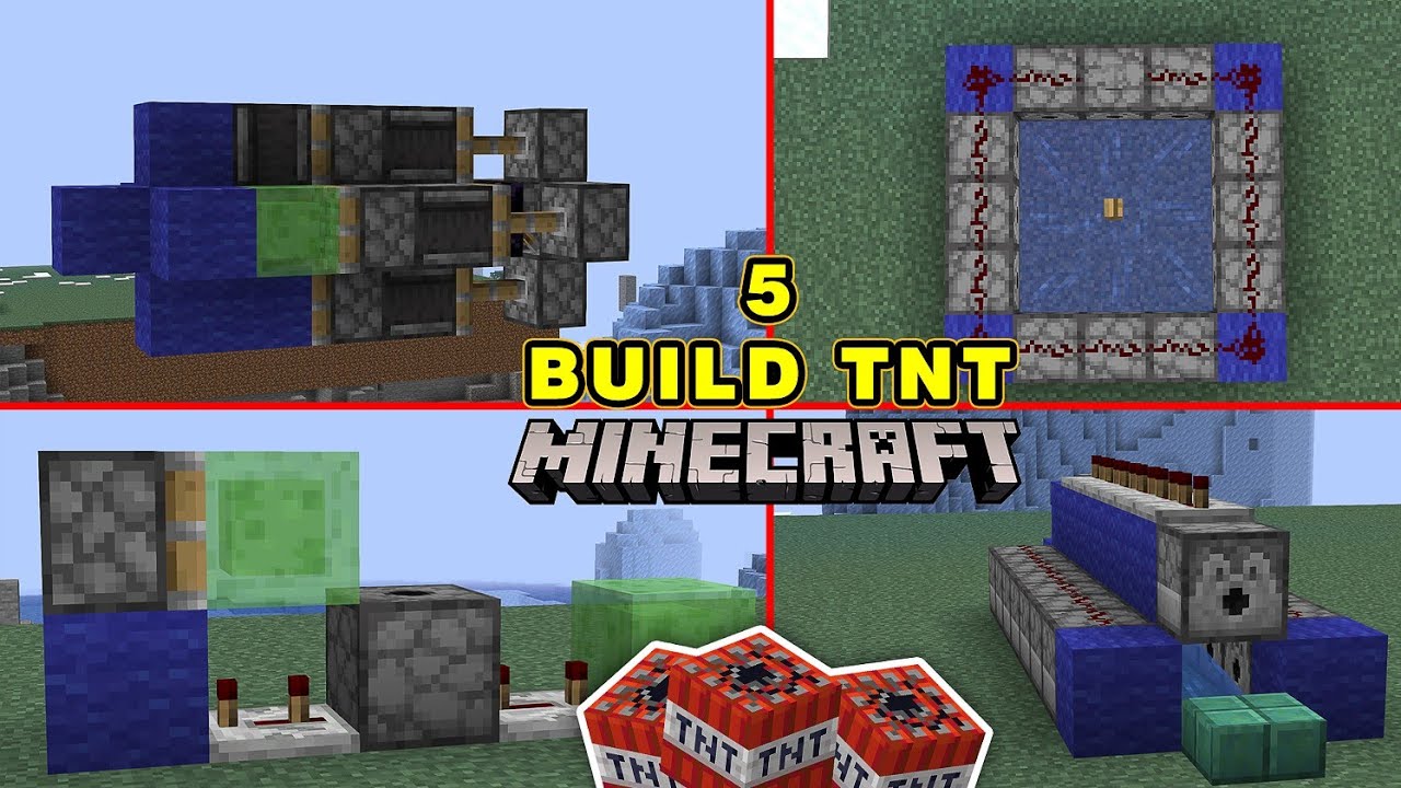 5 IDE BUILD TNT MINECRAFT - YouTube