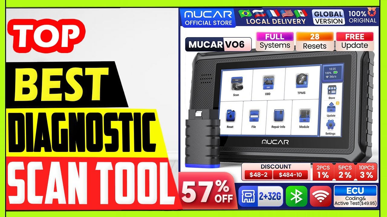 Best MUCAR VO6 Car Diagnostic Tools Review - YouTube
