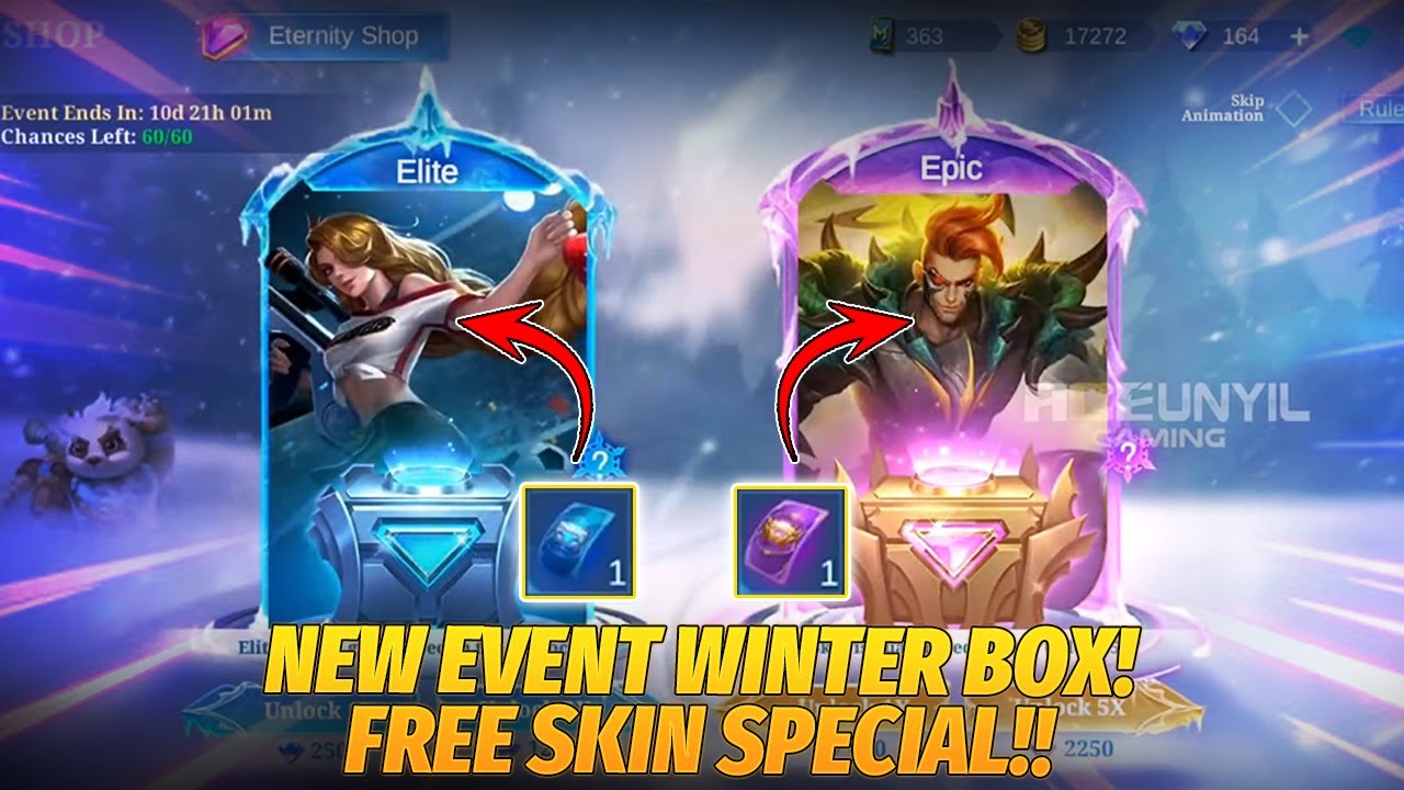NEW EVENT WINTER BOX! GET FREE SPECIAL SKIN MOBILE LEGENDS!! - EVENT ...
