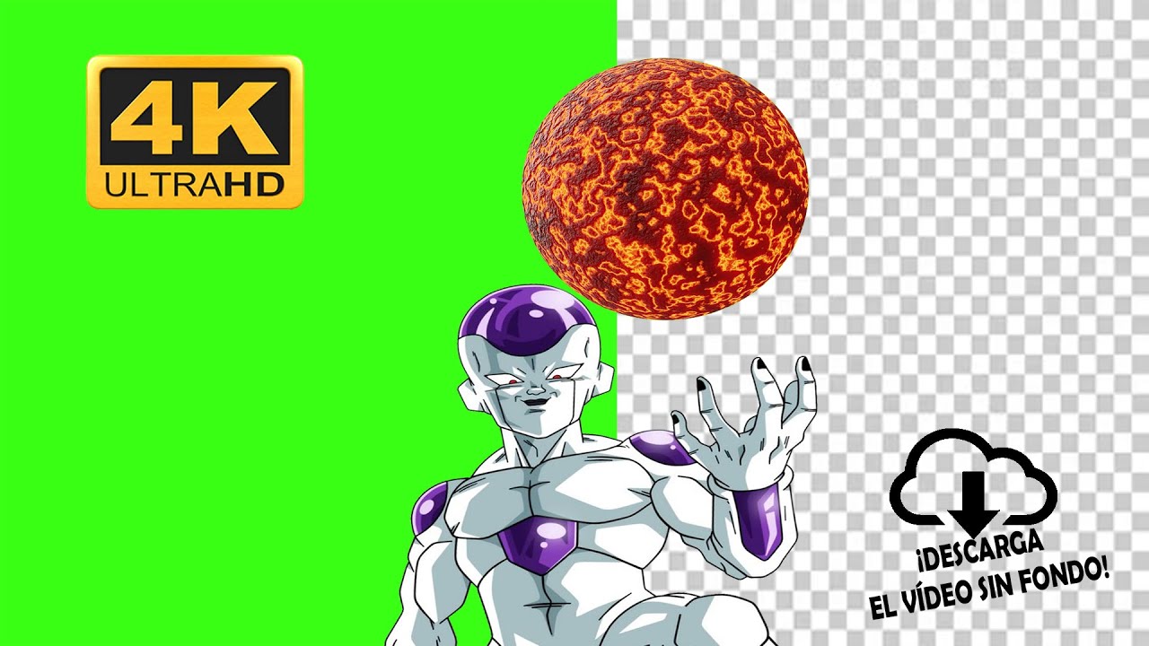 Efecto especial bola de energía lava de Freezer green screen 4k ...