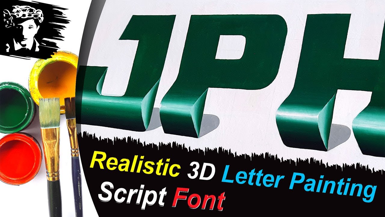 Sign Painting 3D Letter Writing in English Color Art - key of arts ...
