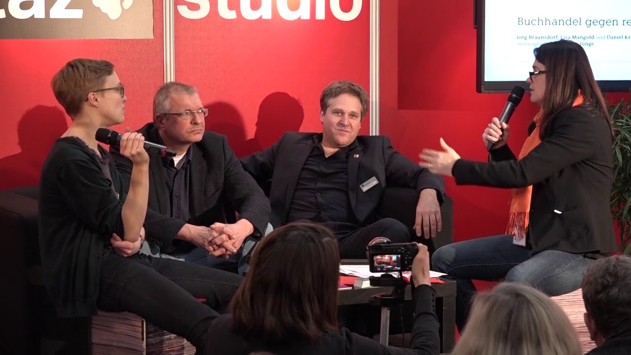 taz Studio Buchmesse Leipzig 2018: „Buchhandel gegen rechts“ Lisa ...