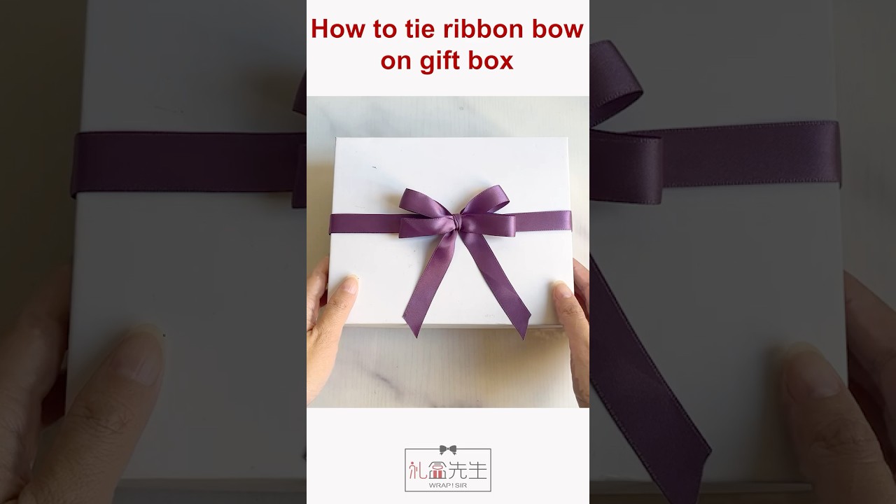 How To Tie A Bow On A Gift Box String