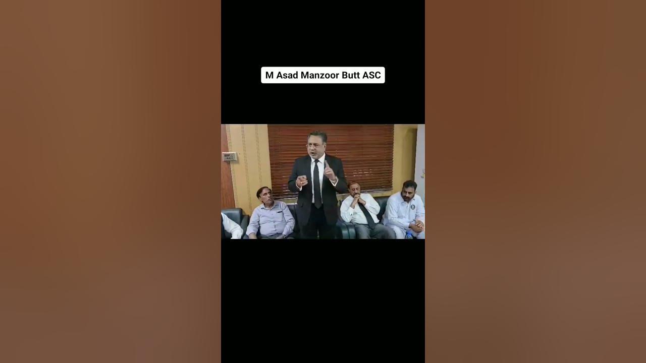 Great Speech by M Asad Manzoor Butt Shb - YouTube