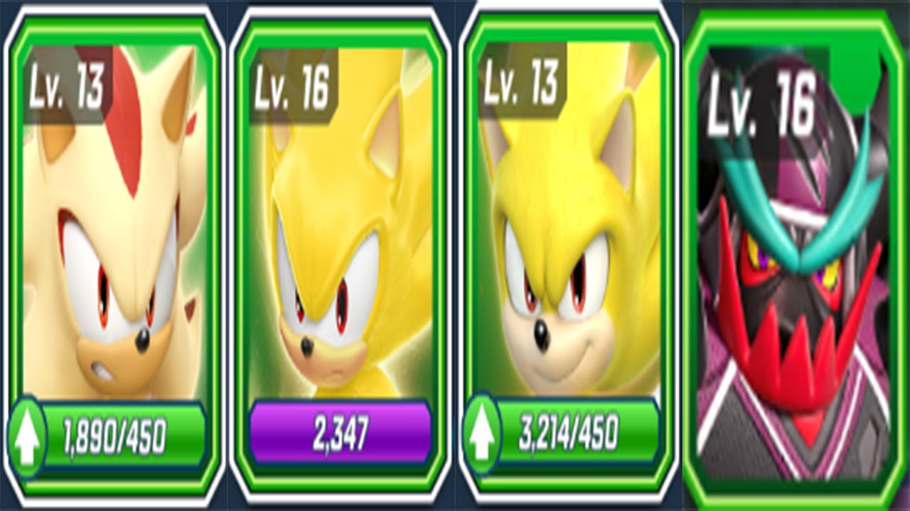 Sonic Forces Speed Battle - All Super Characters Battle - Max Level ...