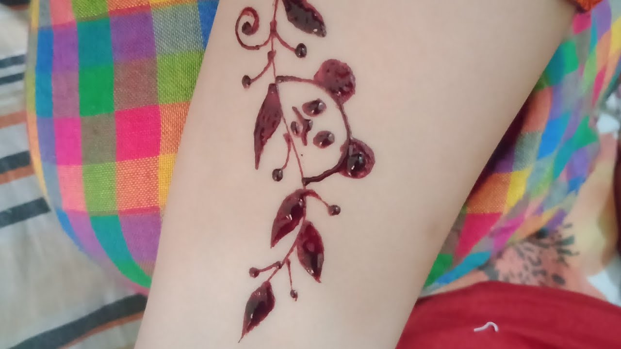 Simple bear 🐻 mehndi tattoo 😀Cute mehndi design (⁠ ⁠‿⁠ ⁠) Mehndi ...