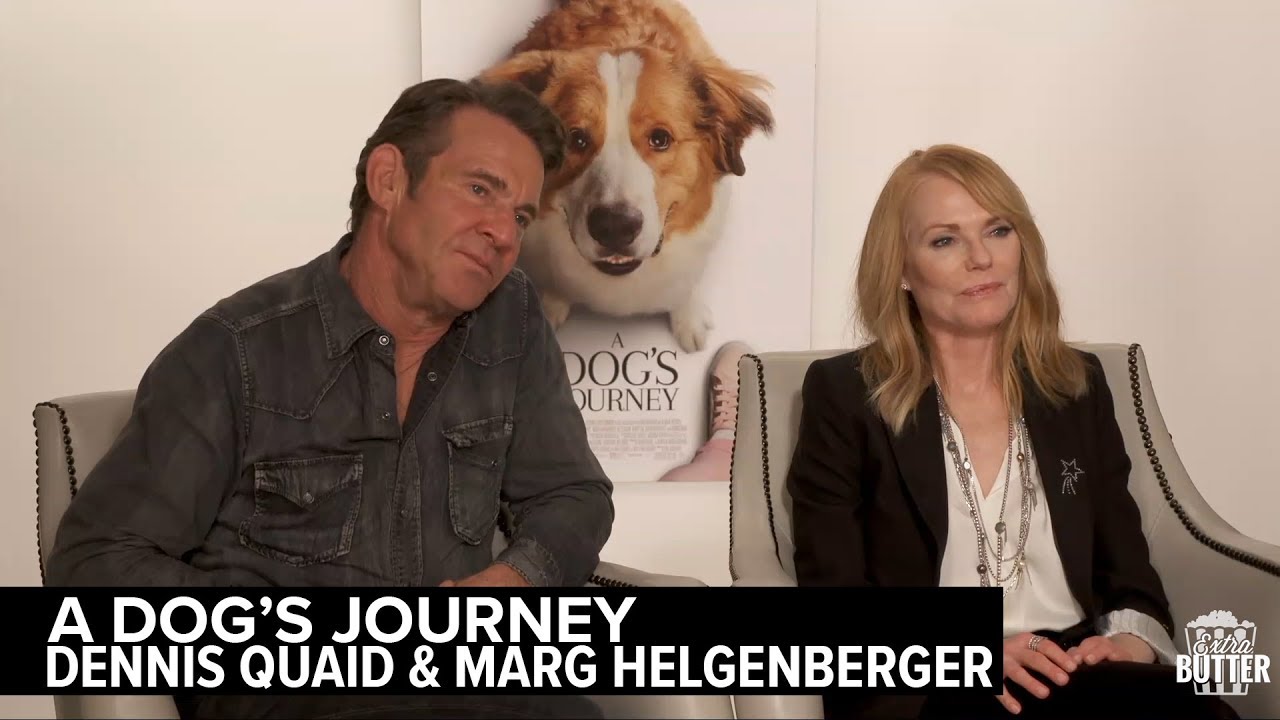 Dennis Quaid & Marg Helgenberger: A Dogs Journey Interview | Extra ...