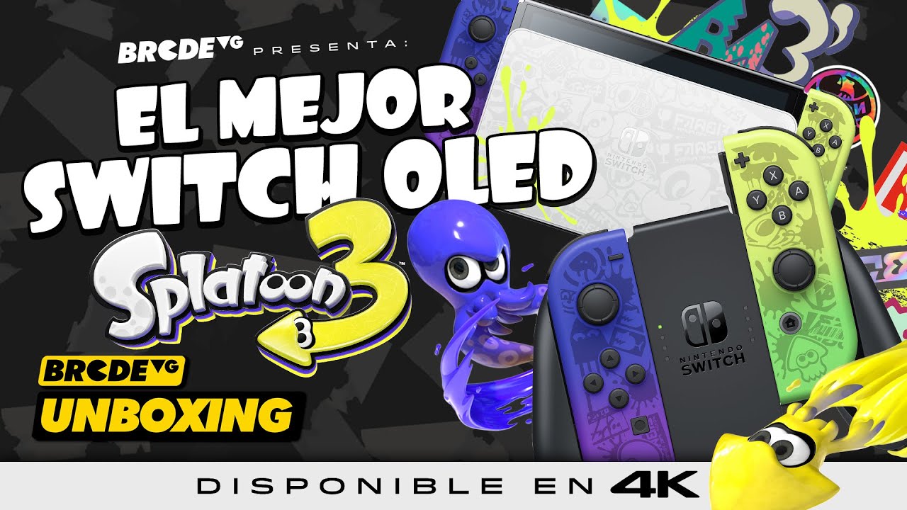 El MEJOR SWITCH OLED: SPLATOON 3 - BRCDEvg Unboxing - YouTube