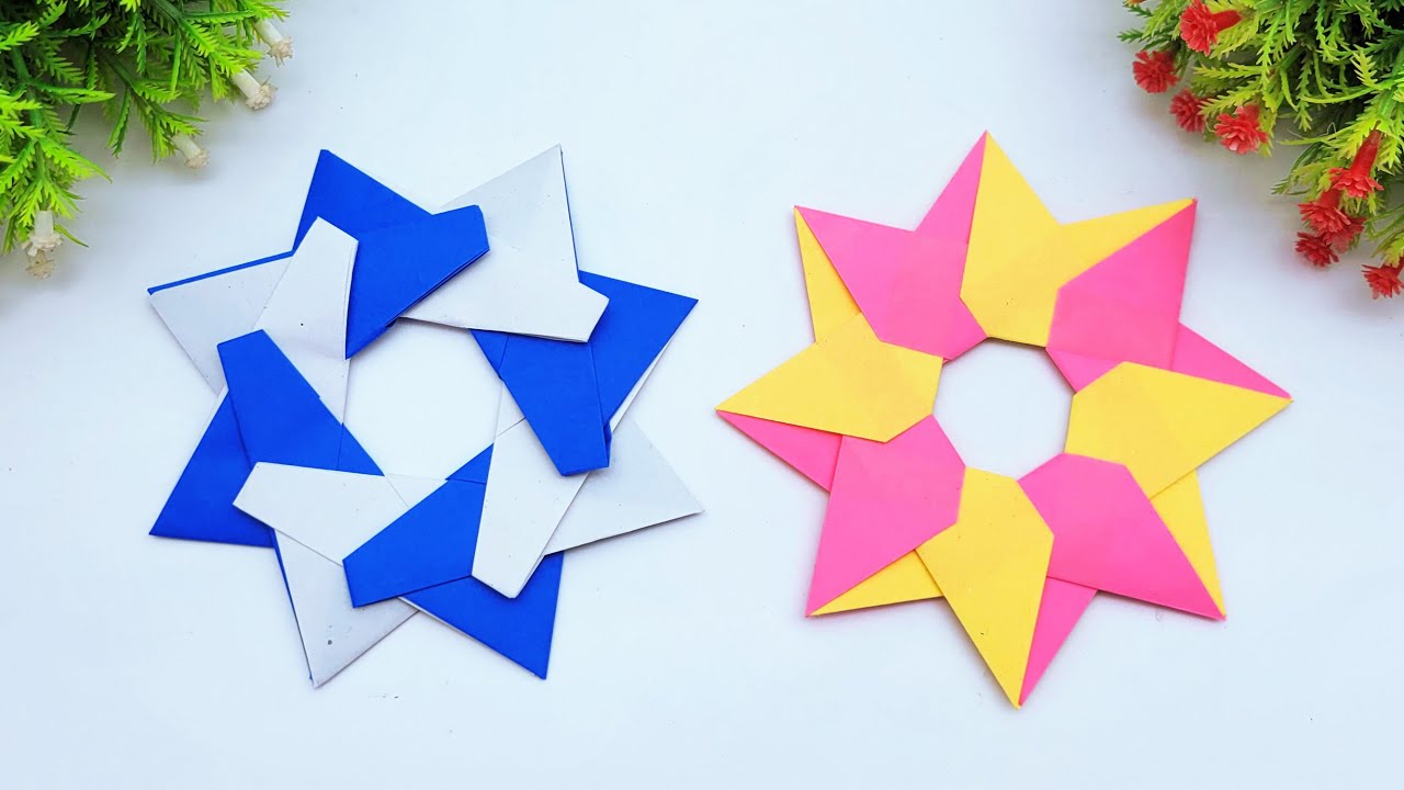 How To Make Easy Paper Star | DIY Paper Simple Star Craft Ideas ...