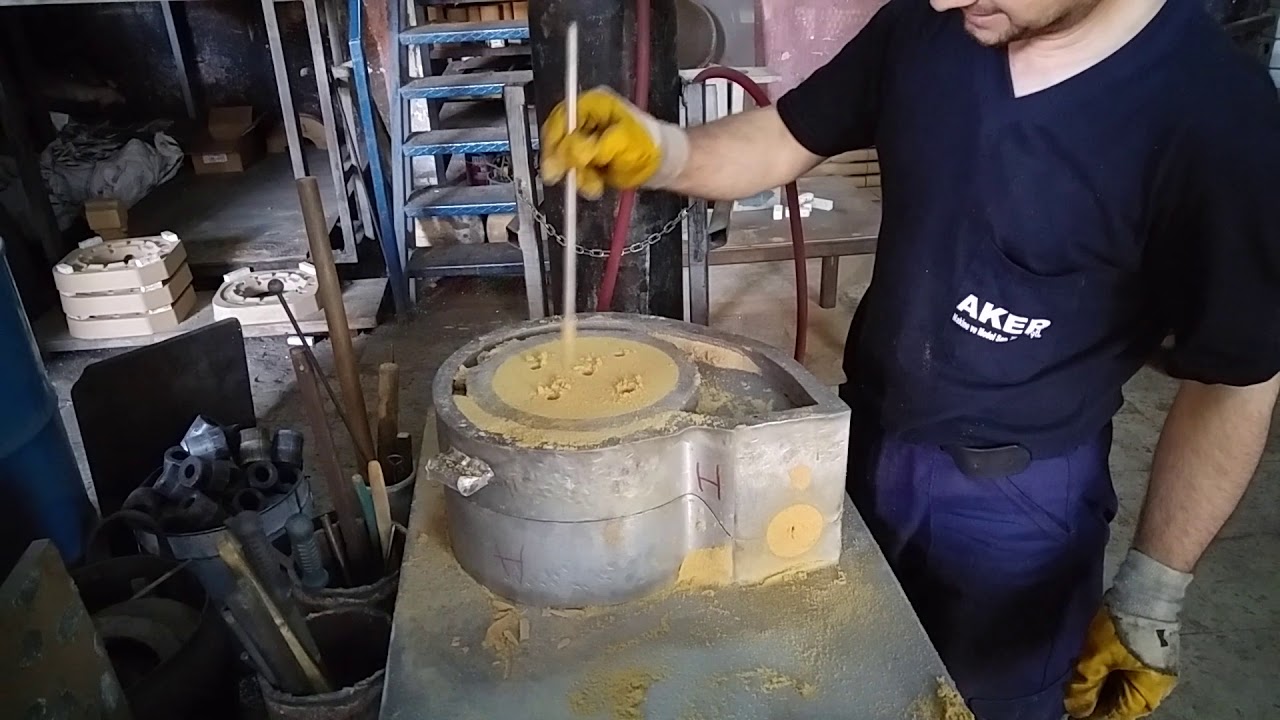 Alüminyum Döküm Maça Hazırlanışı - YouTube