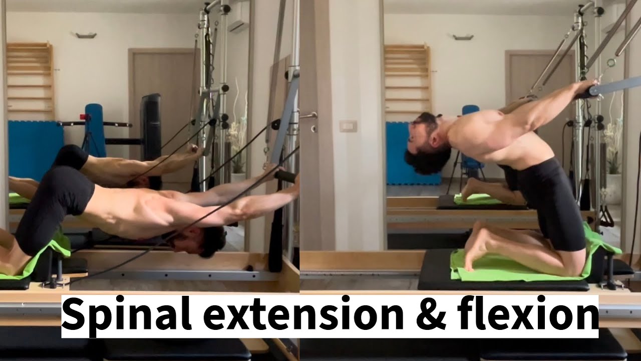 Pilates Reformer Back Stretch Flow | Spinal Extension & Flexion - YouTube