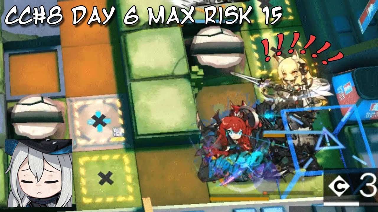 [Arknights] CC#8 Day 6: Area 8 Max Risk 15 6 Ops. I'm in Danger! - YouTube