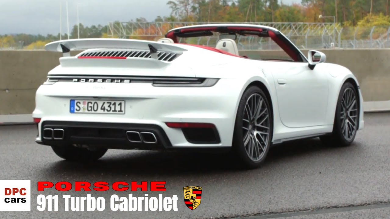 2021 Porsche 911 992 Turbo Cabriolet in Carrara White - YouTube