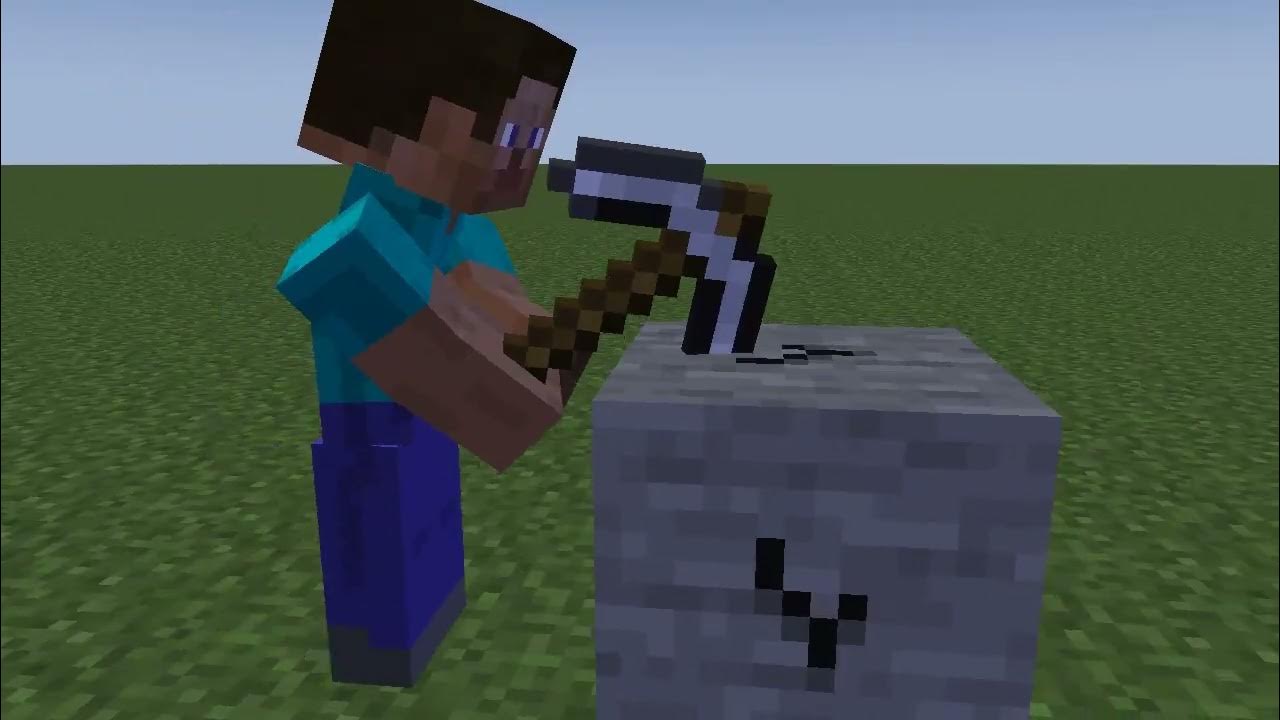 Block Break | Minecraft animation TEST - YouTube