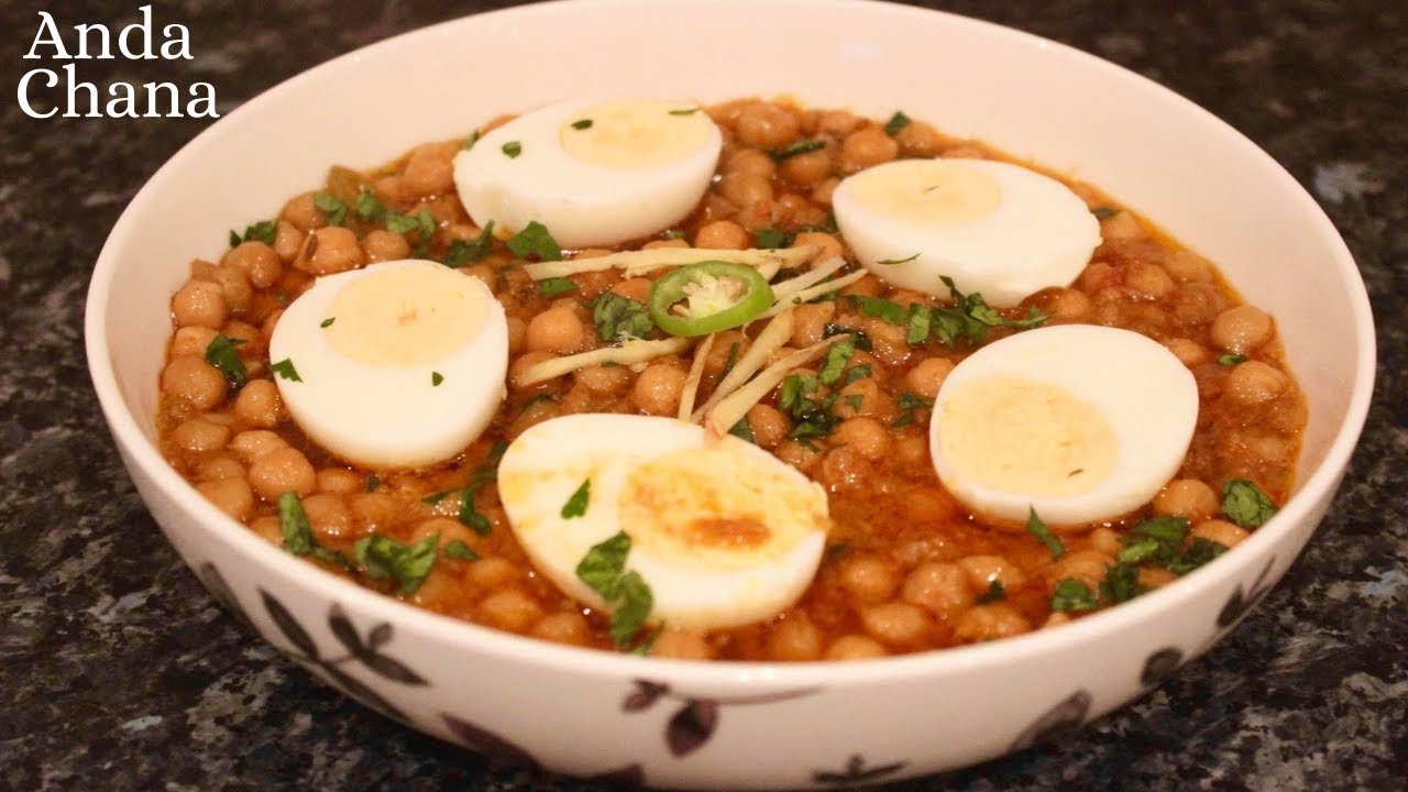 Anda Chana | Restaurant style Anda Chana recipe | Eggs with Chickpeas ...