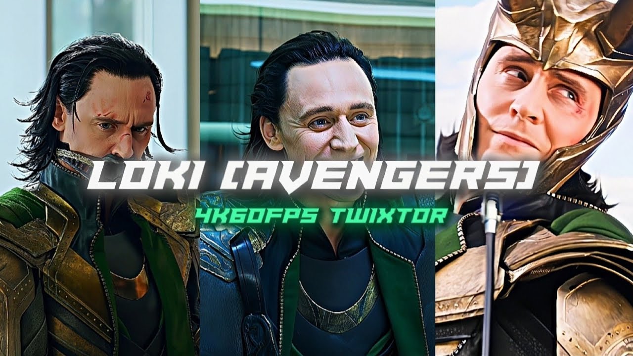 LOKI SCENE PACK | THE AVENGERS | 4K60FPS TWIXTOR ENHANCED | FREE TO USE ...