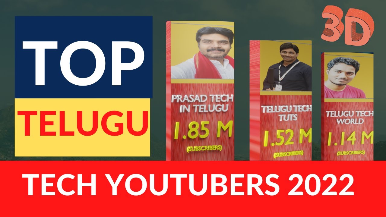TOP 10 TELUGU TECH YOUTUBERS IN INDIA || EVERYONE SHOULD FOLLOW || BEST ...