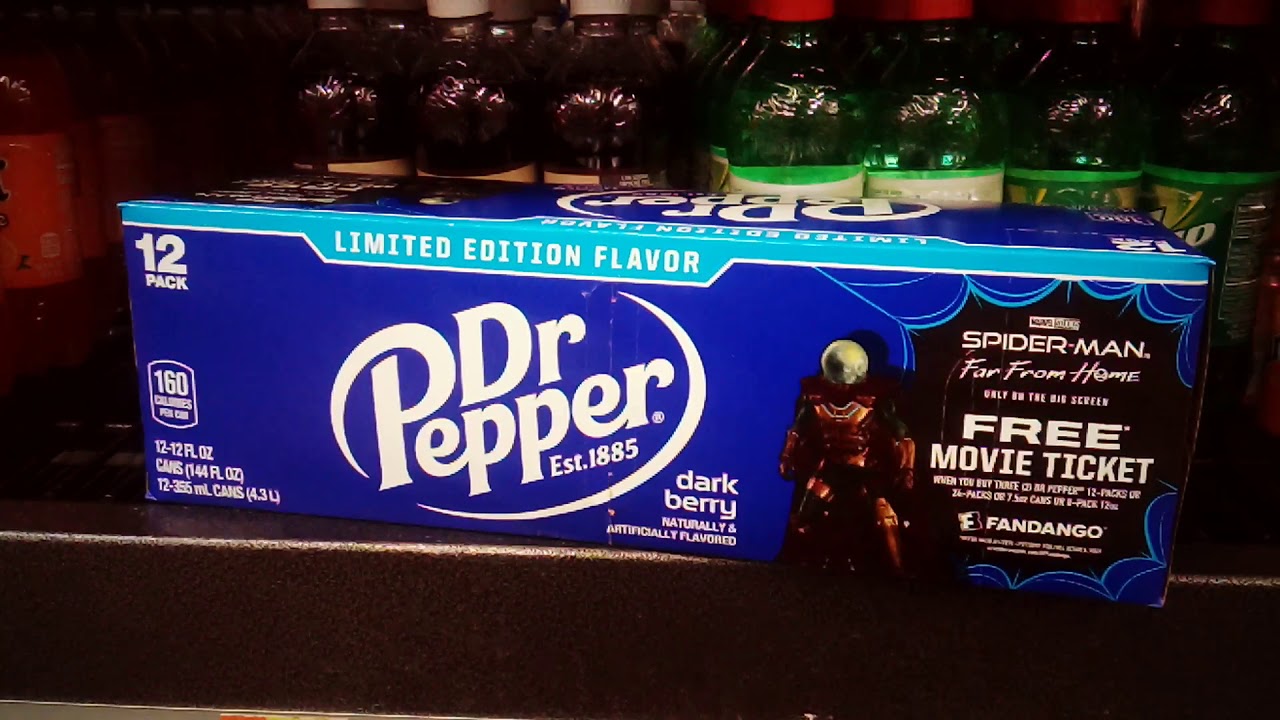 It's Weird Seeing a Blue Dr. Pepper Package.... Dark Berry Dr. Pepper ...