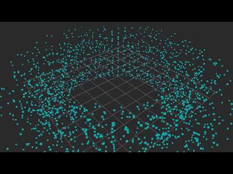 Points material - threejs demo - YouTube