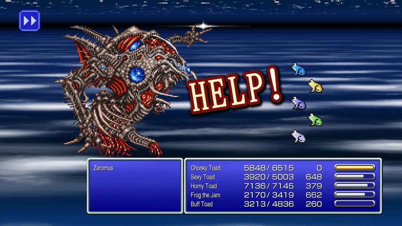 Toad squad 🐸 saves the world - FFIV Pixel Remaster [4K] - YouTube