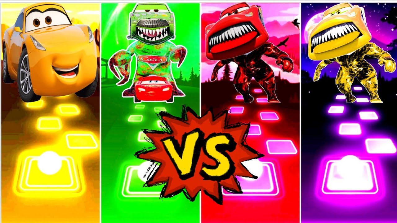 Cars 3 vs Chick Hicks Head Monster vs Lightning McQueen vs McQueen Head ...