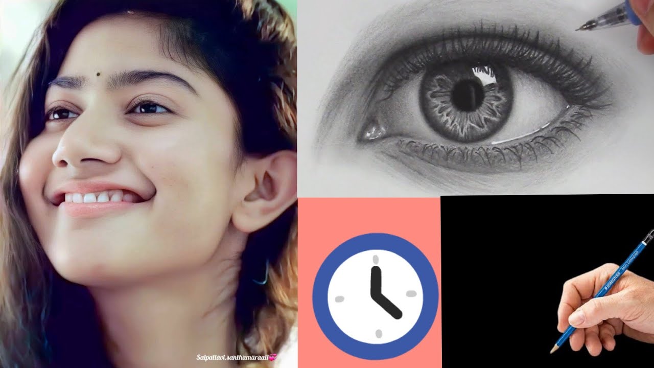Sai Pallavi Eyes Drawing | Pranto Art | #Sai Pallavi #Eyes Drawing - YouTube