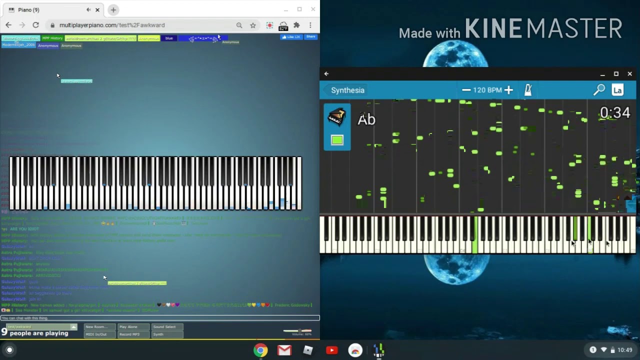 Synthesia VS Multiplayer Piano - YouTube