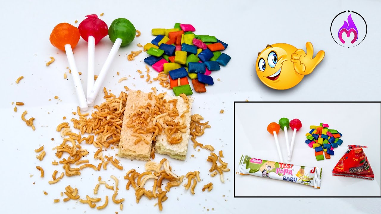 Play Lollipop with Crunchy Bites Chocolate - YouTube