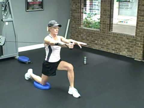 Half Kneeling Cable Press - YouTube