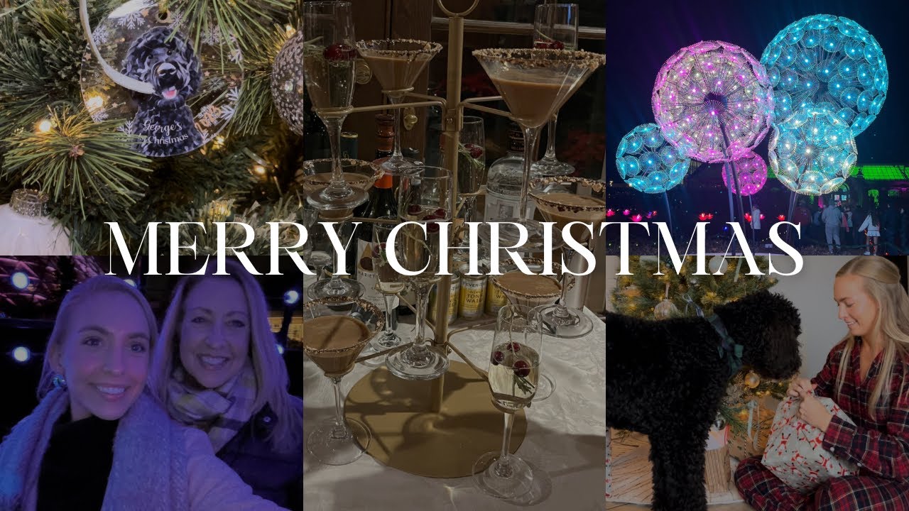 Christmas VLOG | Xmas lights, finishing touches on the tree, gifting ...