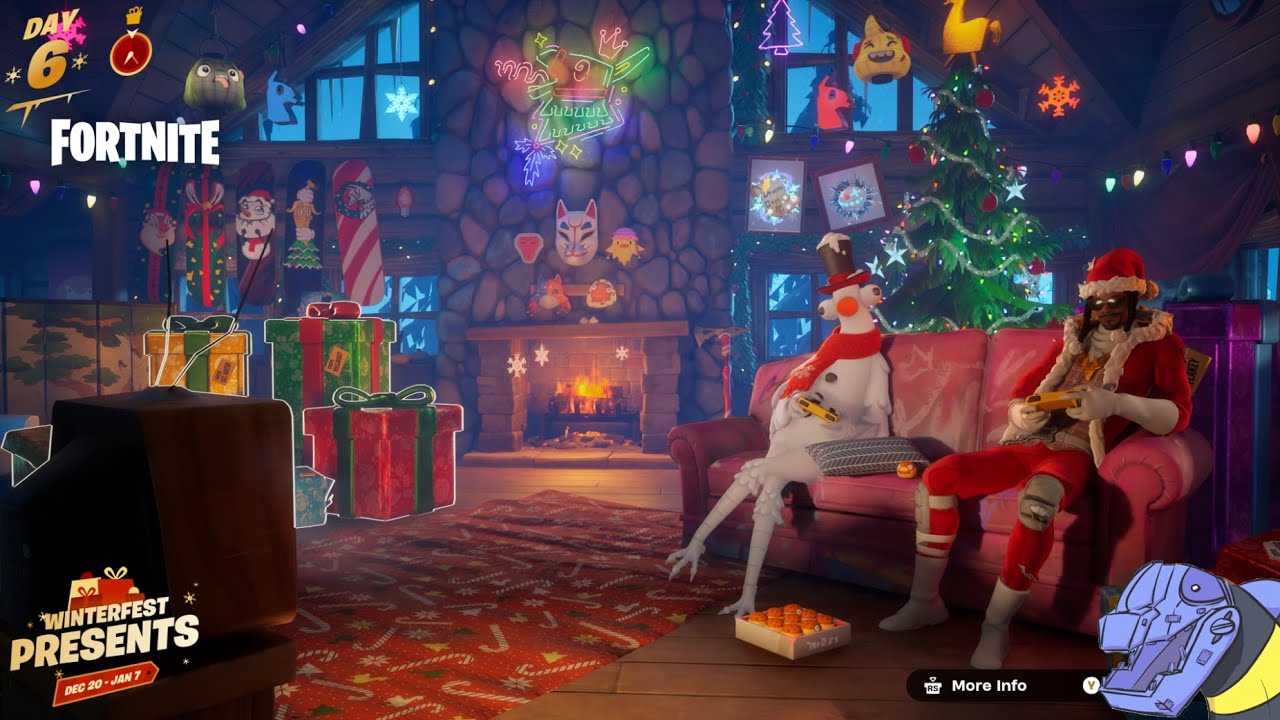 Fortnite Chapter 6 Season 1: Winterfest 2024 Day 6 Christmas Day - YouTube