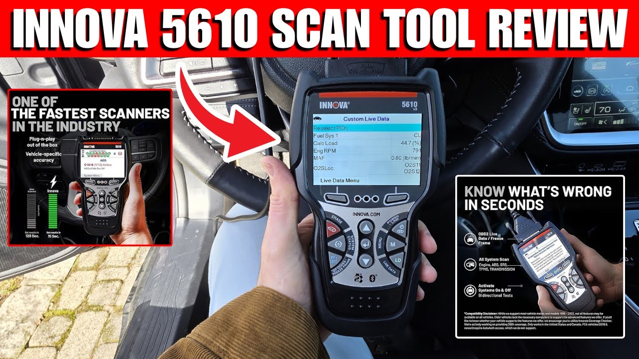 Innova 5610 Scan Tool Review | Best Scanner for Cars & Trucks! - YouTube