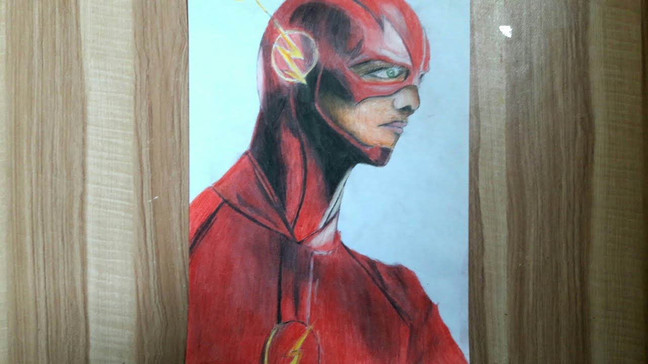 How to make easy pencil colour flash drawing - YouTube