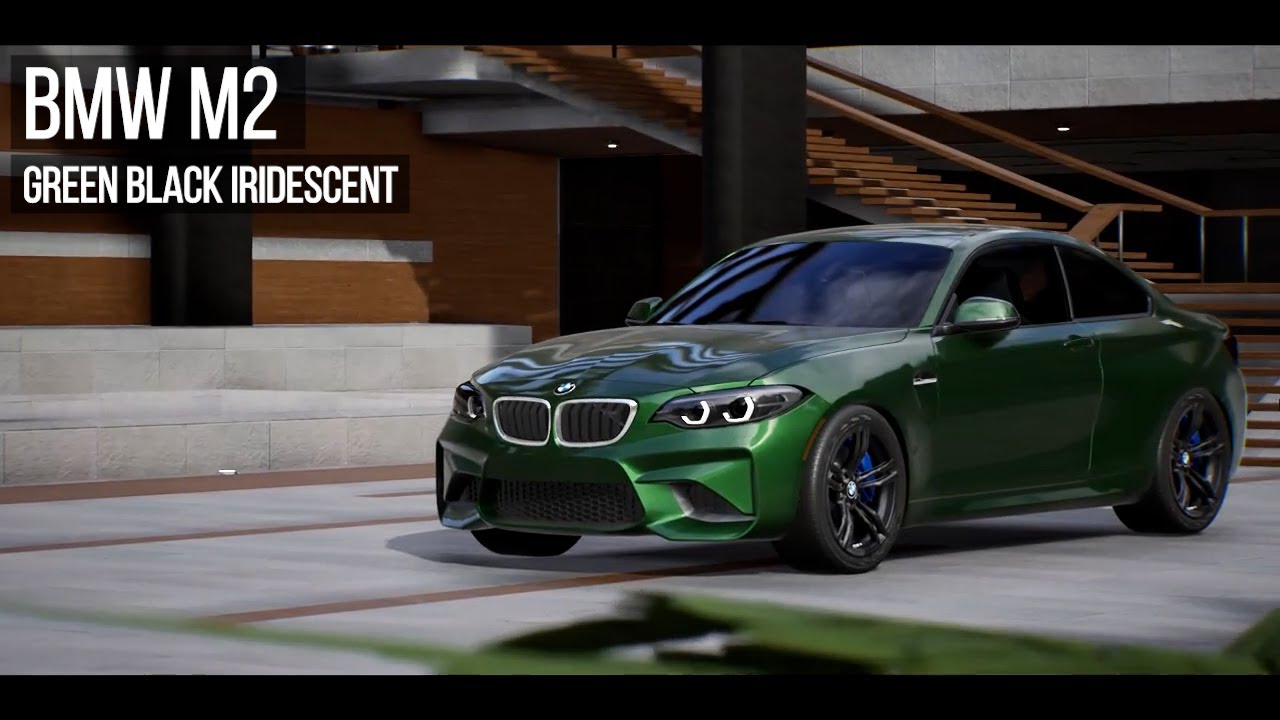 BMW M2 // Green Black Iridescent // WRAP RENDER - YouTube