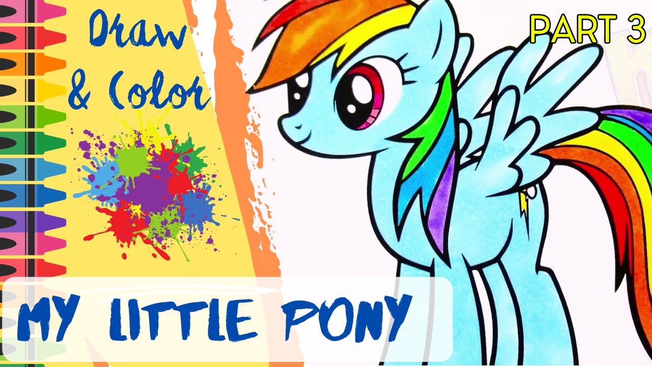 How to Draw My Little Pony | Easy Step-By-Step Drawing and Coloring for ...