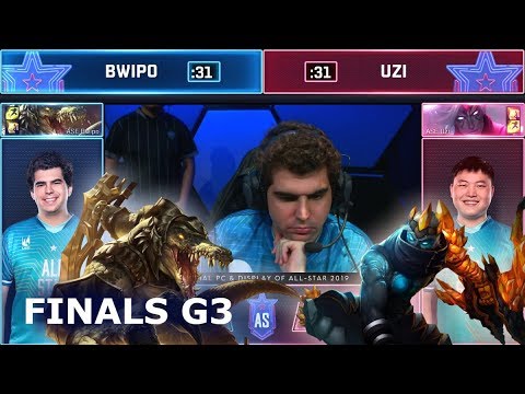Bwipo Renekton vs Uzi Varus - Game 3 | 1vs1 Finals 2019 All-Star Las Vegas | LEC vs LPL - YouTube