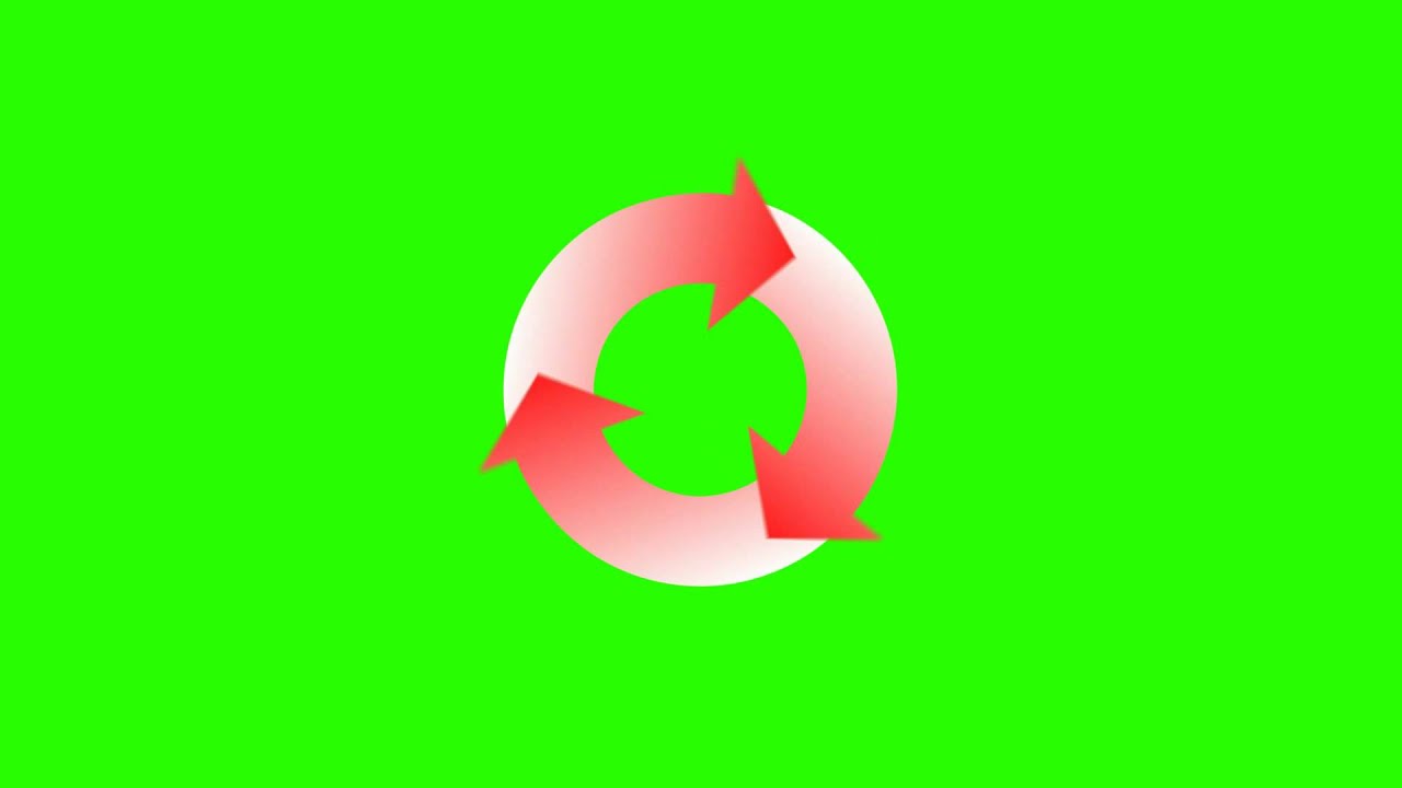 recycle green screen royalty free footage - YouTube