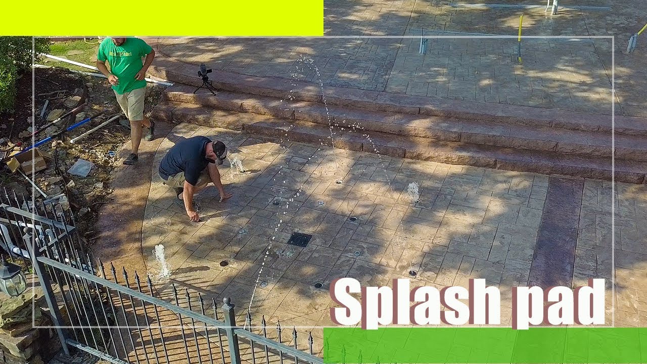 How to install a splash pad in YOUR backyard: Summer Fun!! - YouTube