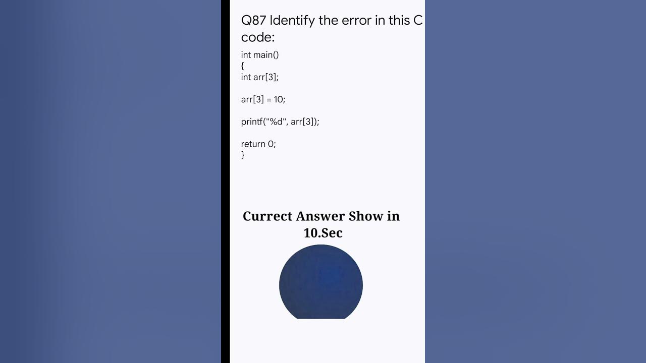C Practice Question C Programming Interview Questions Codingtutorial Youtube