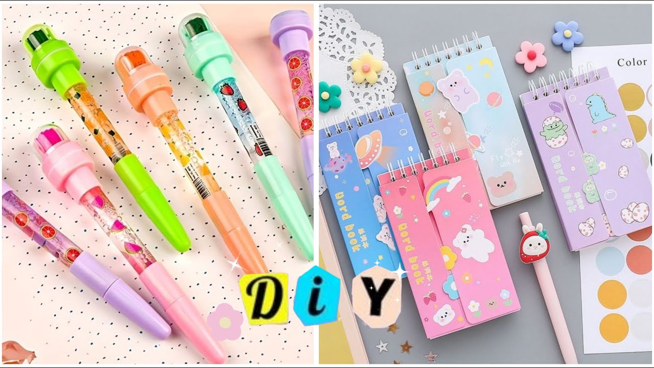 How to make easy stationery at home _ DIY craft with paper at home ...