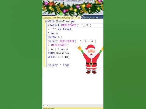 SQL Tricks | Xmas Tree Pattern | Holiday Fun and Learn ! Recursive CTE ...