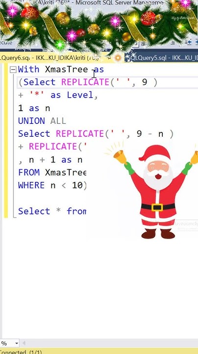 SQL Tricks | Xmas Tree Pattern | Holiday Fun and Learn ! Recursive CTE ...
