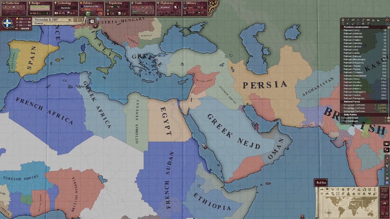 Victoria 2 HPM - Greek Campaign (Part 6) - YouTube