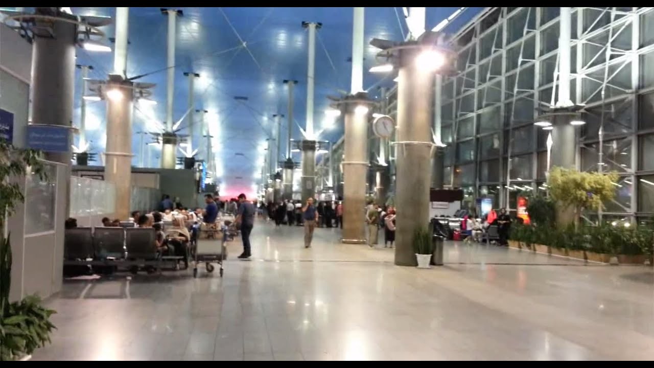 Tehran IKA Airport Departure Hall - YouTube