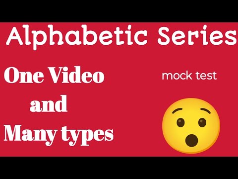 Reasoning mock test || Alphabetic Series Reasoning - YouTube
