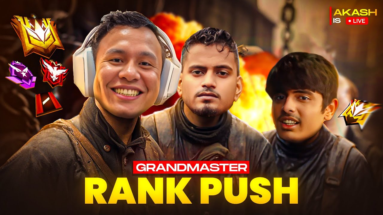 AKASH GAMER CX 😈FREE FIRE 🔥 LIVE GUILD TEST 💫 #rggamer #gyangaming # ...