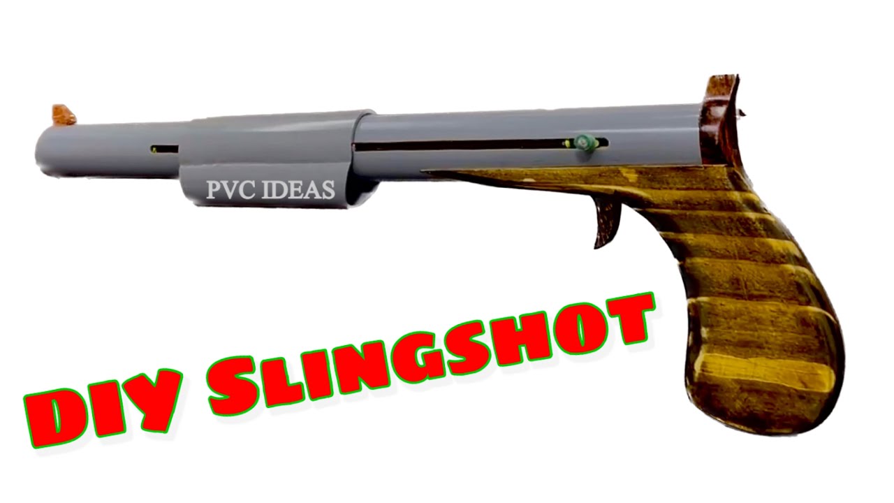 PVC Ideas. DIY Pump Action Slingshot from PVC and Wood - YouTube