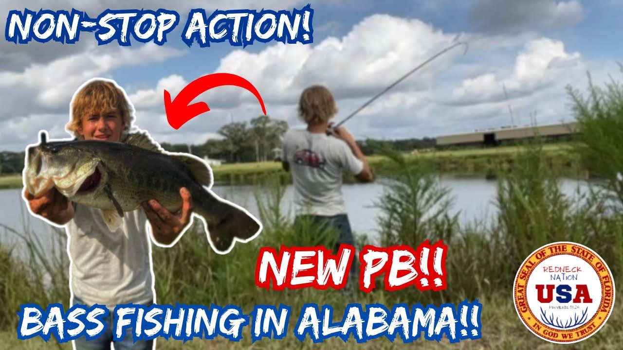 Bass Fishing in Alabama!! NON-STOP ACTION! {New PB Caught} - YouTube