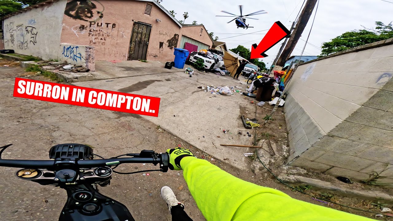ONE HOUR OF RIDING MY SURRON IN LA COMPTON GANG ZONES (CRIPS & BLOODS ...